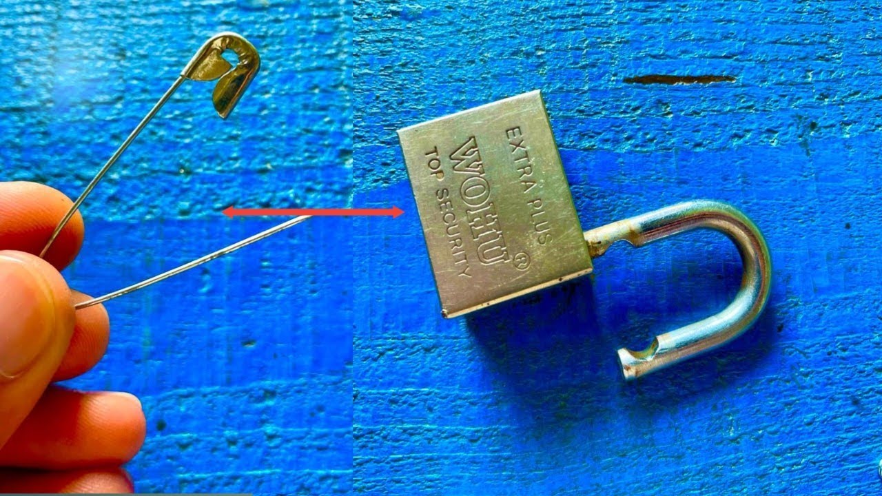 how to open a lock without key - YouTube