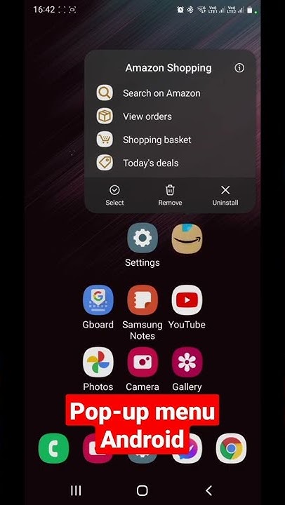 How to use pop-up menu on Android #shorts - YouTube