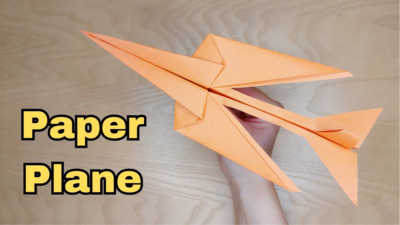 Easy origami : paper plane that fly far : How to make a paper plane ...