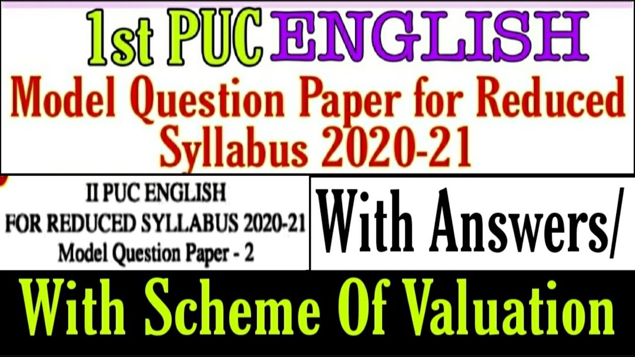 1st PUC ENGLISH Reduced Syllabus Model Question Paper 2 2021 With 1st-puc-english-reduced-syllabus-model-question-paper-2-2021-with