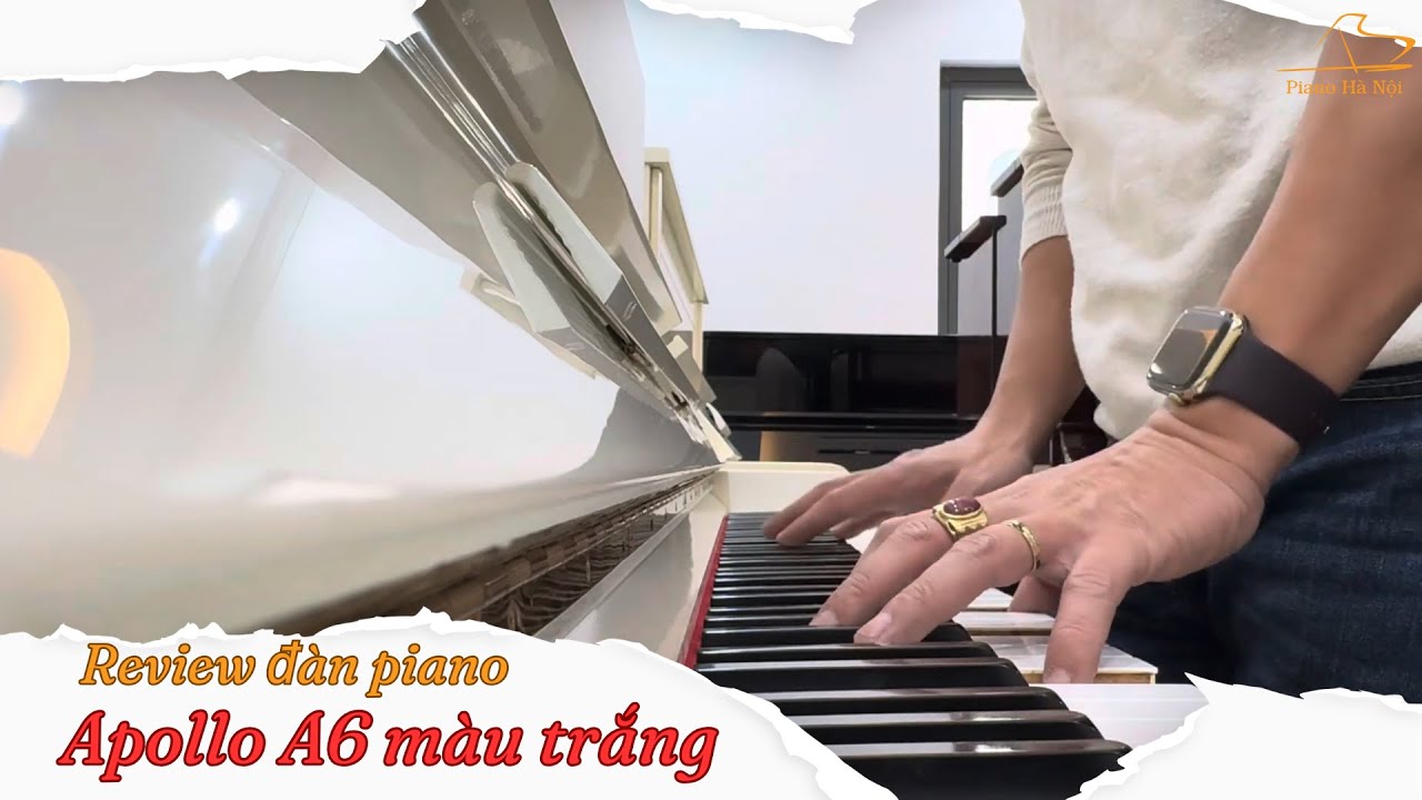 Review Đàn Piano Apollo A6 Màu Trắng | Piano Hà Nội - YouTube