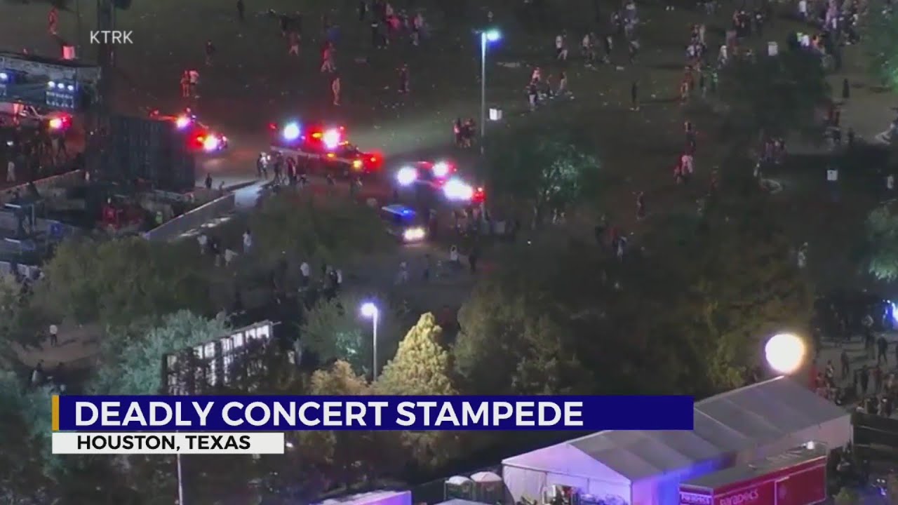 Barriers, crowd control in focus in Houston concert deaths - YouTube