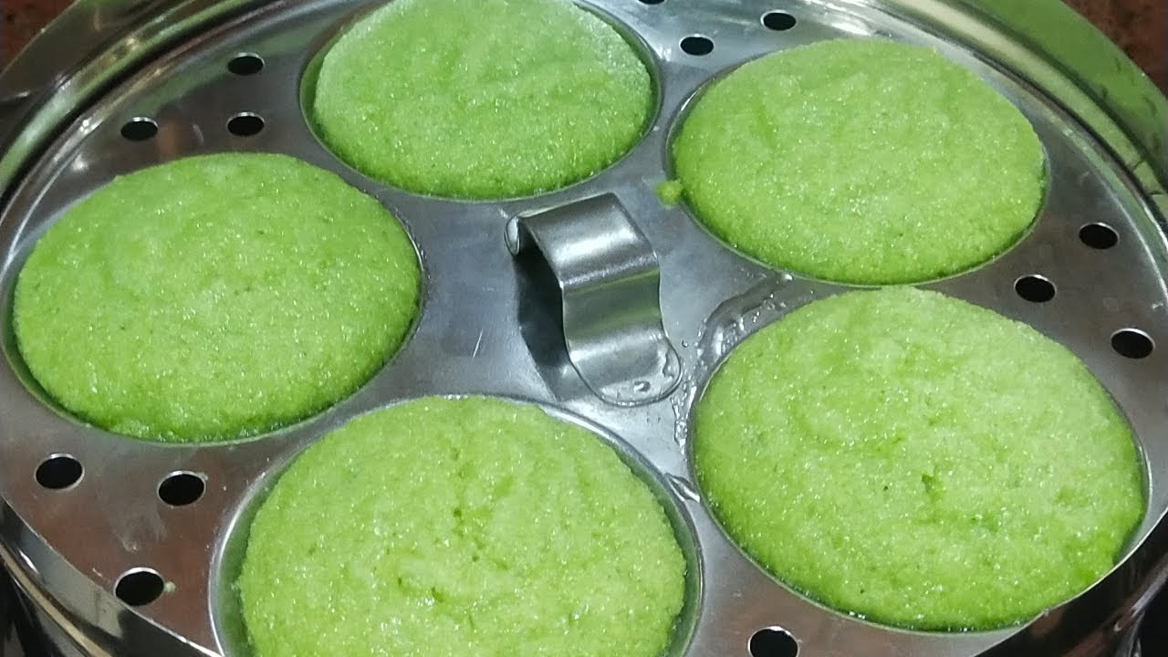 Instant Healthy Green Idli in 15 Minutes//Rava Palak(spinach ) Idli ...
