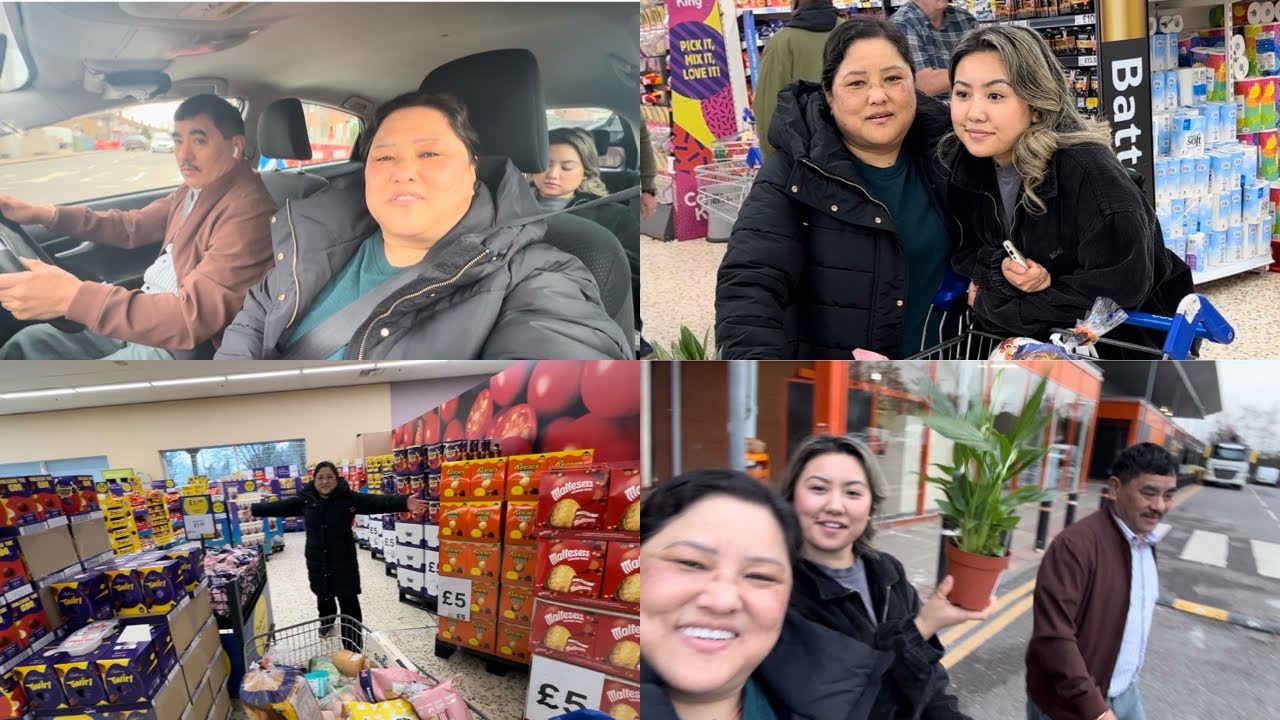 Grocery shopping With My Chhori || Tesco+B&Q || Veg Roti Dinner ...