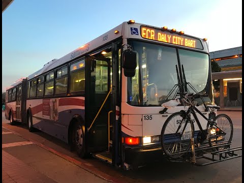 SamTrans 2002 NABI 436.10 #135 On route ECR - YouTube