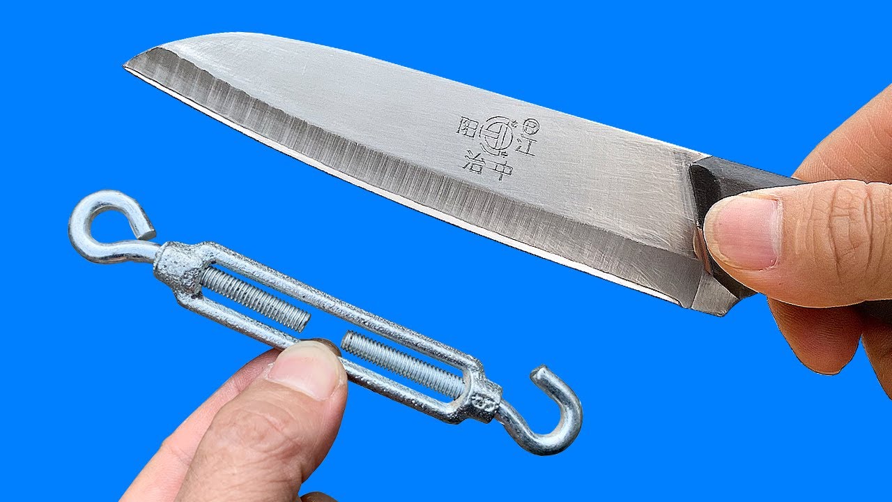 Razor Sharp! Sharpen Your Knives In 3 Minutes With This DIY Tool - YouTube