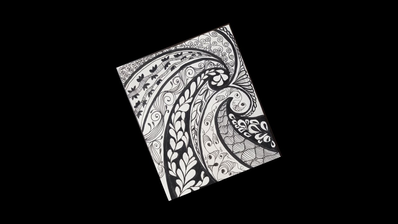Zentangle Inspired Pattern// Pattern Step by Step// Idea Of Easy ...