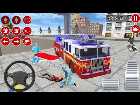 Rescue Fire Truck Simulator 3D - Emergency Firefighter Rescue Game ...