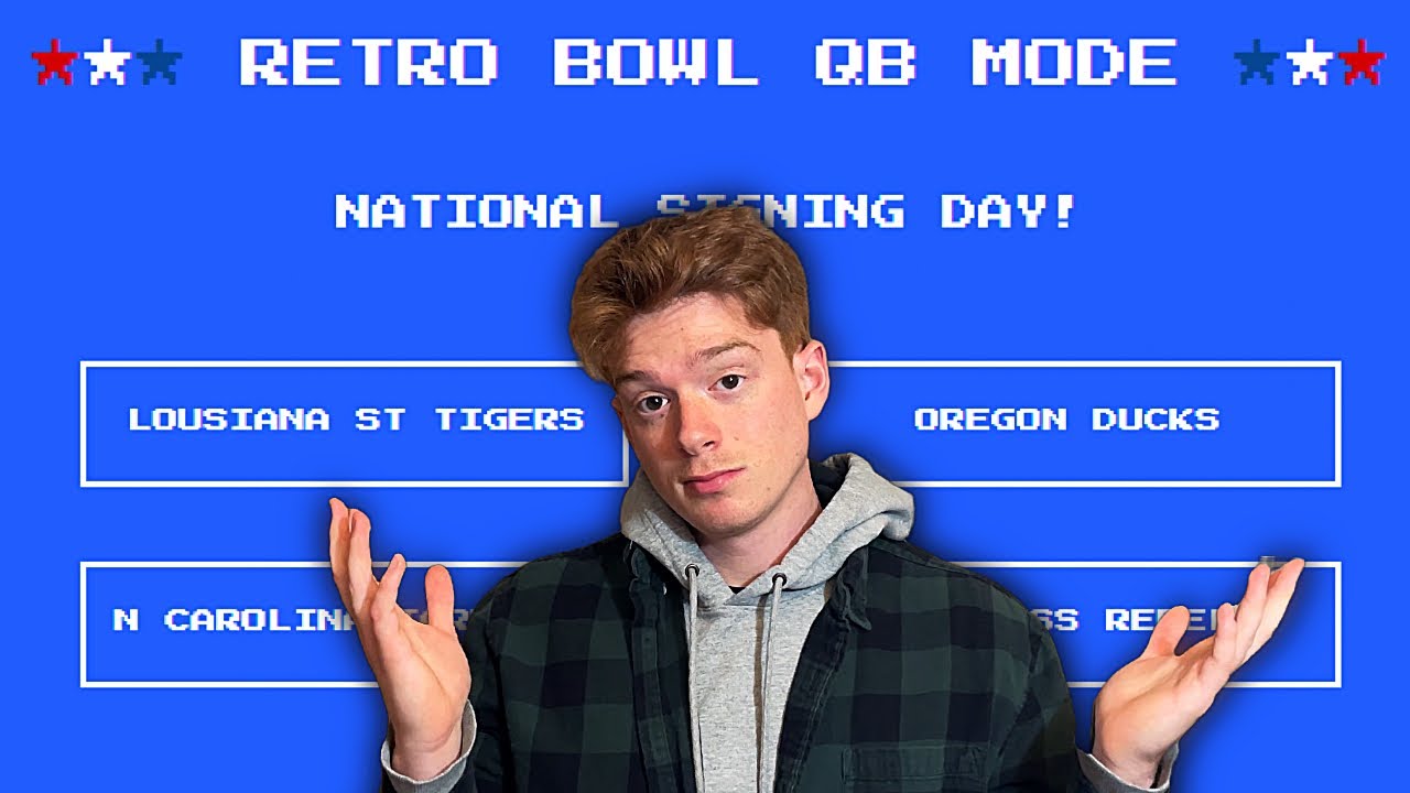 Choosing my COLLEGE in RETRO BOWL QB MODE - YouTube