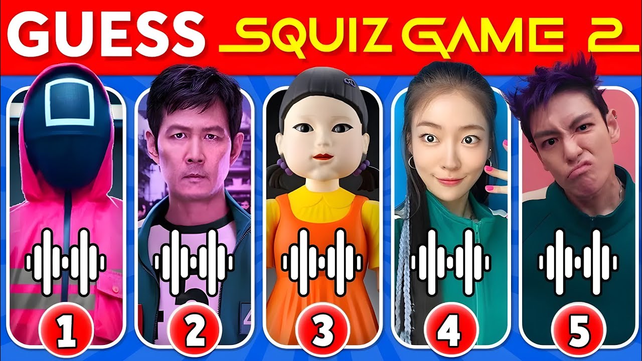Guess Squid Game 2 Characters by Their Voice & Song. Squid Game Season ...