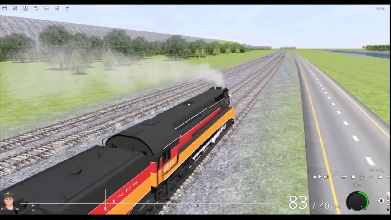 THE EGGLINER RACES??!?! ATSF Eggliner vs SP 4449 in Trainz 2020 - YouTube