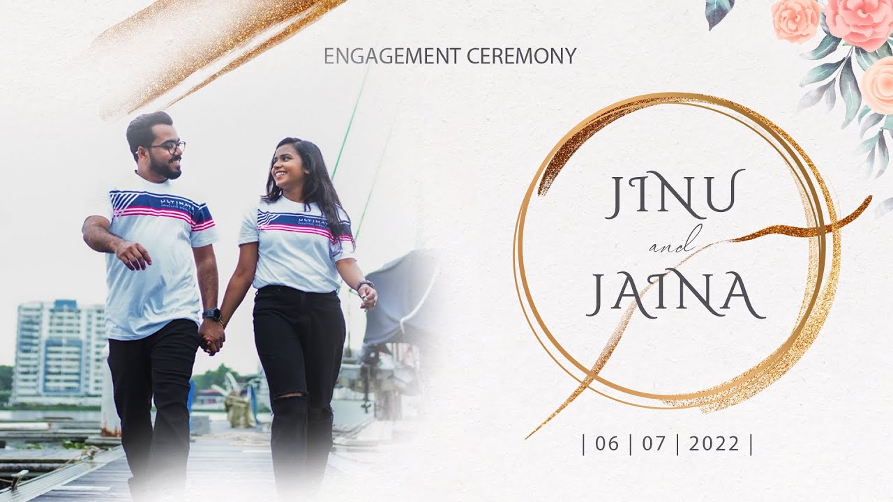 JINU & JAINA || ENGAGEMENT CEREMONY || LIVE - YouTube