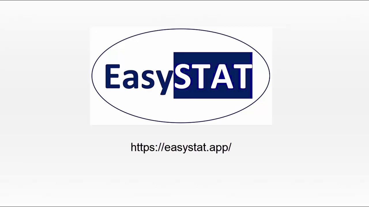 EasySTAT-how to use - YouTube