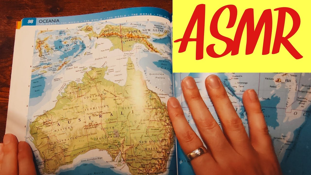 ASMR Map of Australia (ASMR Geography) - YouTube
