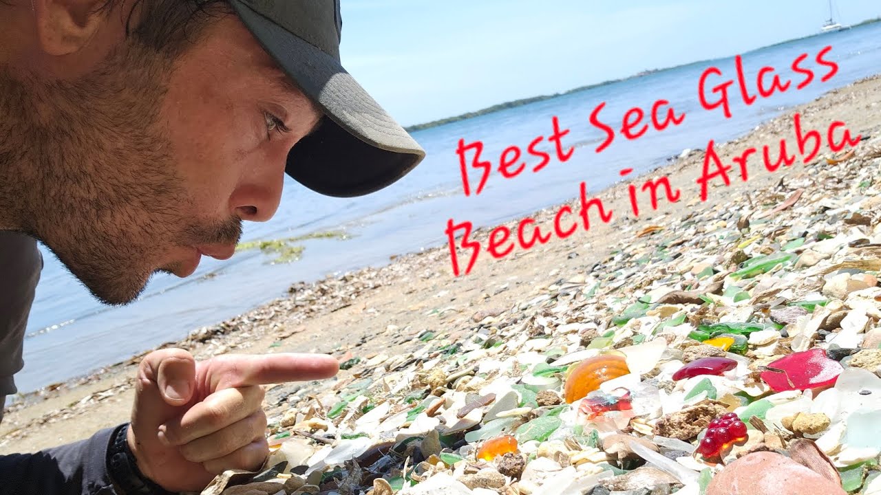 Loads of Red and Orange Sea Glass in Aruba!!! - YouTube