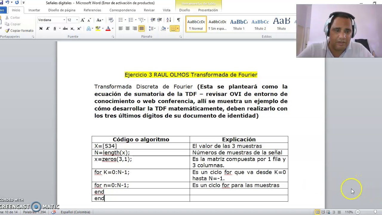 Explicando TDF con Octave Online - YouTube