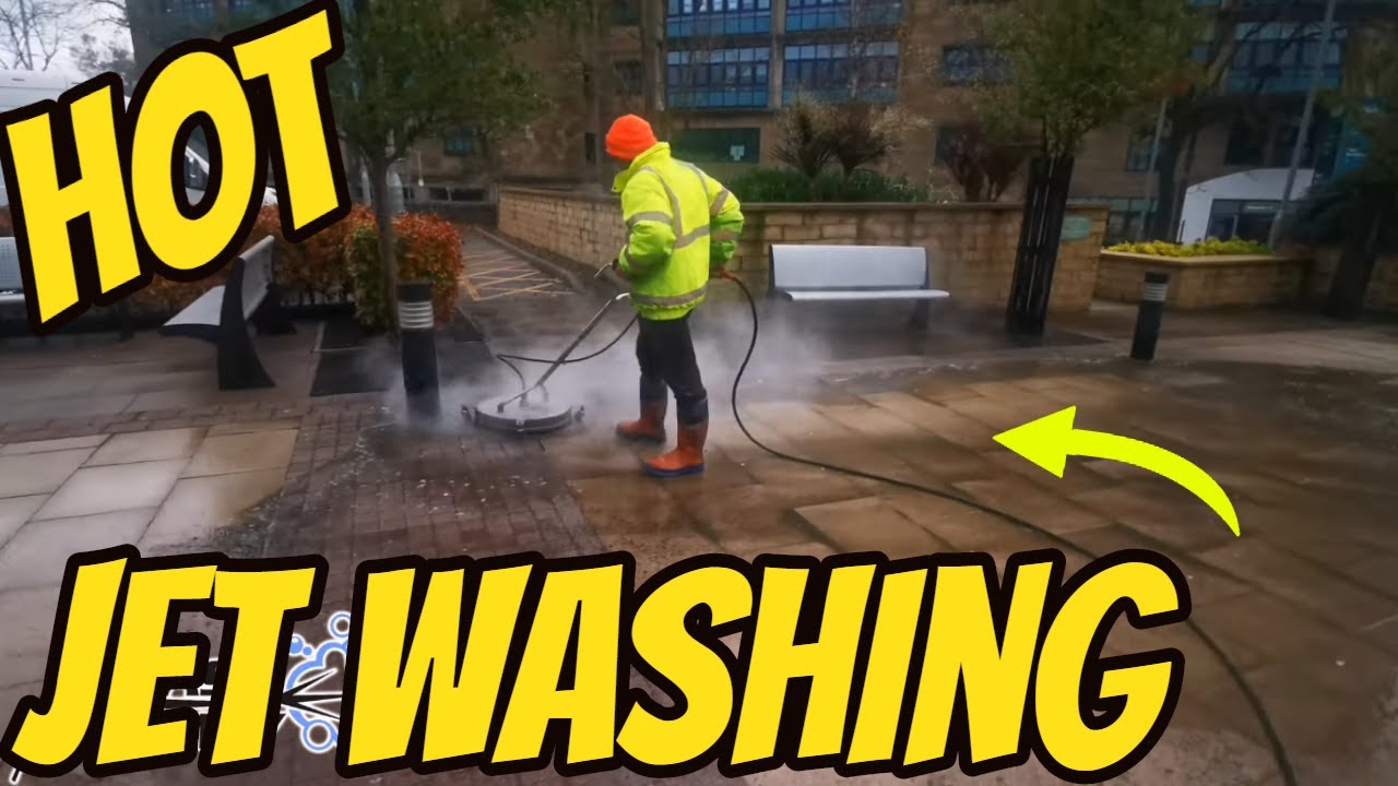 Very Satisfying Hot Power Washing - YouTube