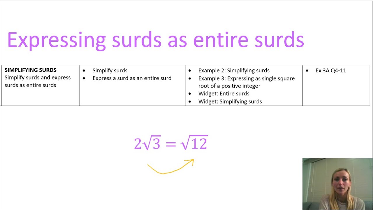 Expressing surds as entire surds - YouTube expressing-surds-as-entire-surds-youtube