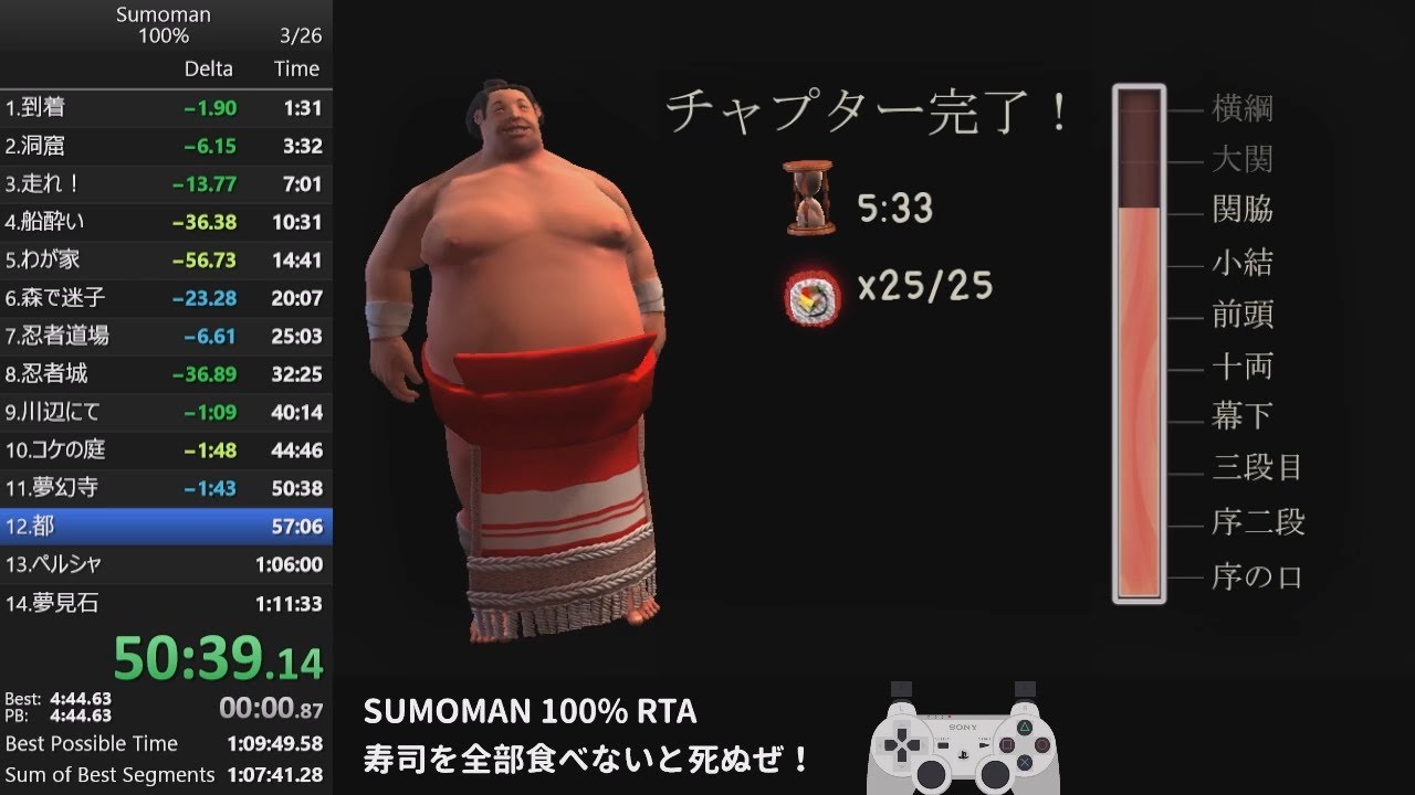 SUMOMAN 100% RTA in 1:05:22 - YouTube