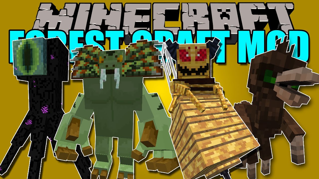 FOREST CRAFT MOD - Nuevos enemigos EPICOS para tu maincra!! - Minecraft ...