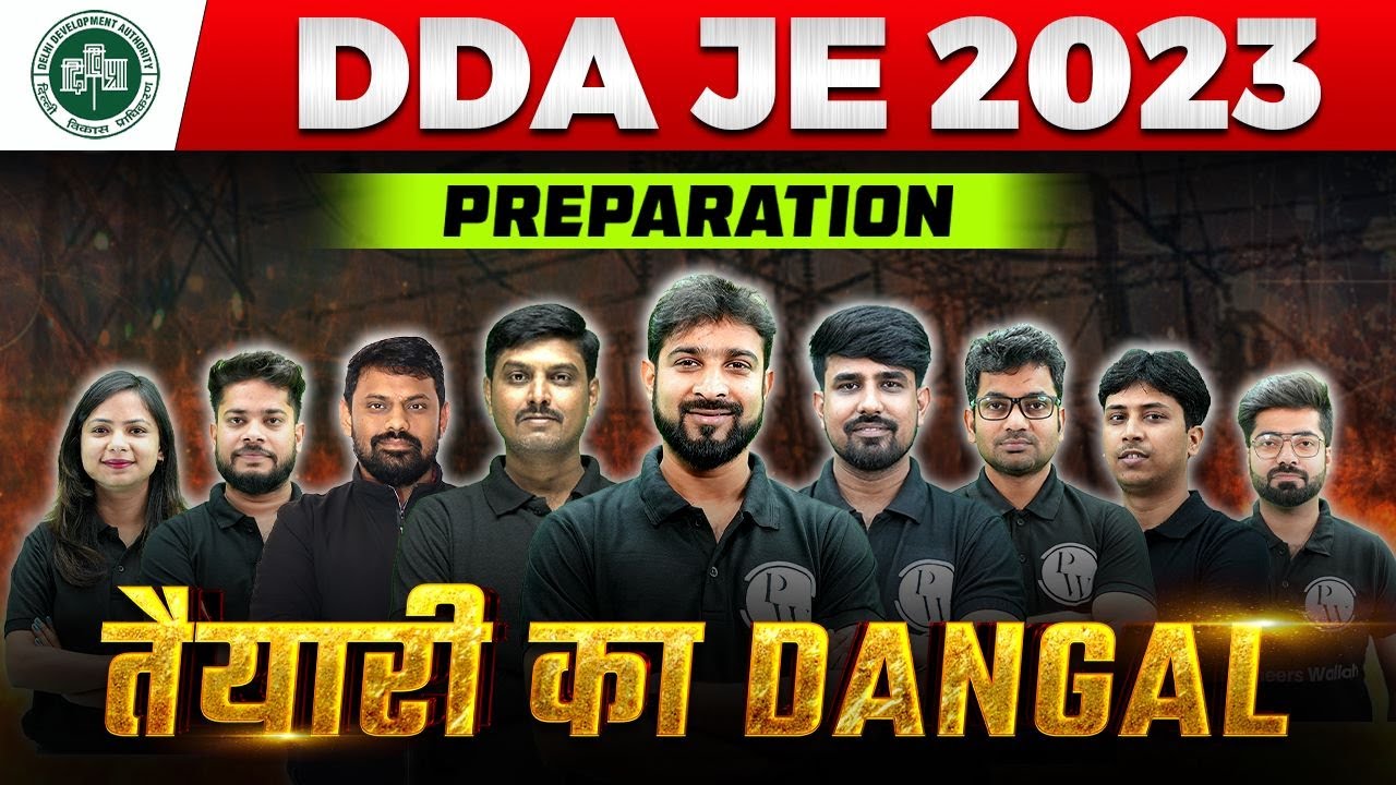 DDA JE 2023 | DDA JE Crash Course 2023 | DDA JE Civil Preparation - YouTube