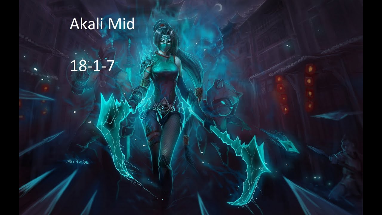 League of Legends Ranked Gameplay: Akali Mid (18-1-7) - YouTube