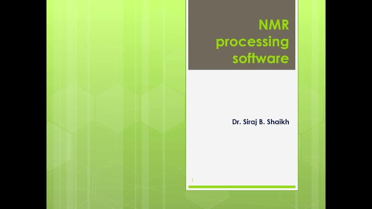Coursework Lecture NMR processing software mNOVA 11/10/2024 - YouTube