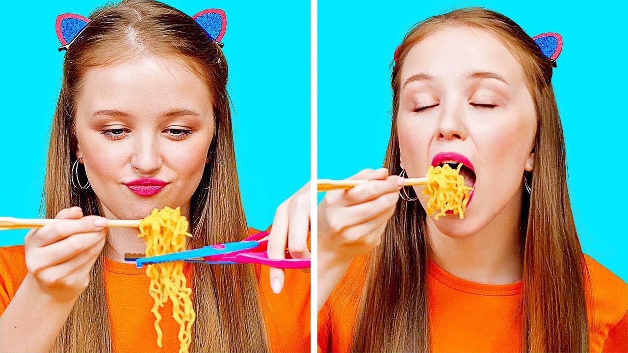 BIG VS MEDIUM VS SMALL FOOD CHALLENGE || Yummy Cooking Ideas And Tasty ...