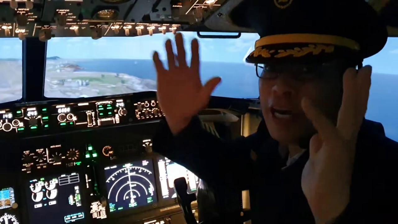 제주공항에 착륙하는 조종실의 모습은? (B737 시뮬레이터 체험) - YouTube
