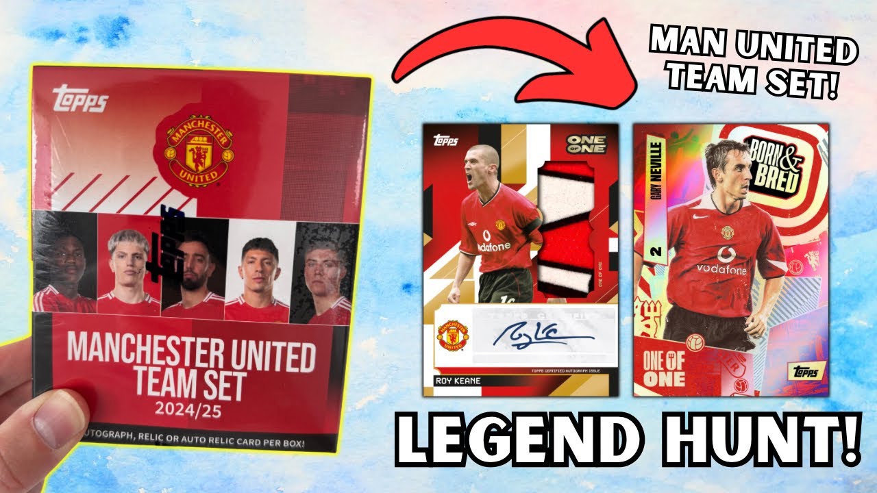 NEW! Topps Manchester United Team Set 2024/25 box opening! - YouTube
