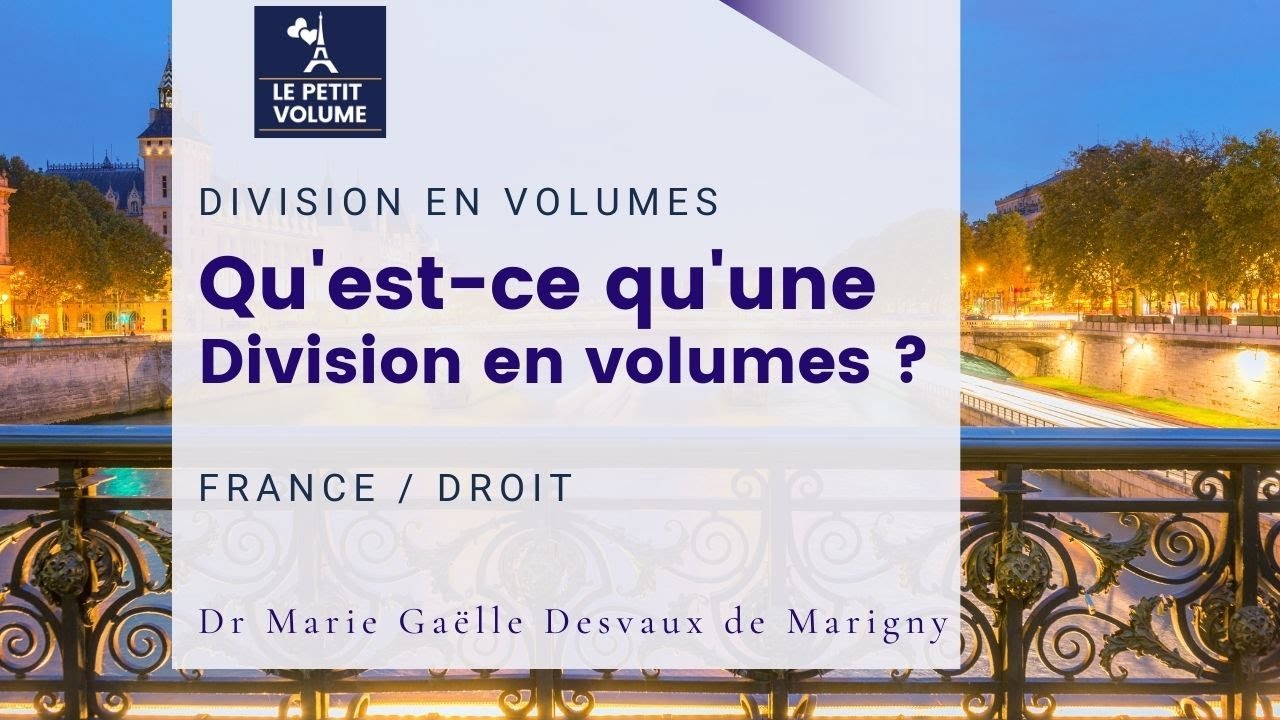 Qu'est ce qu'une division en volumes ? - YouTube