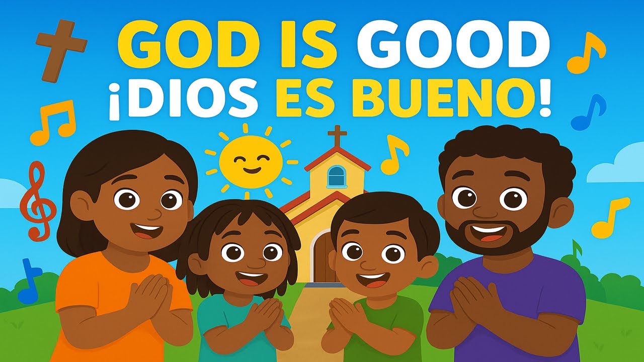 God Is Good | ¡Dios Es Bueno! Bilingual Praise Song for Kids 🎶🙏 3D ...