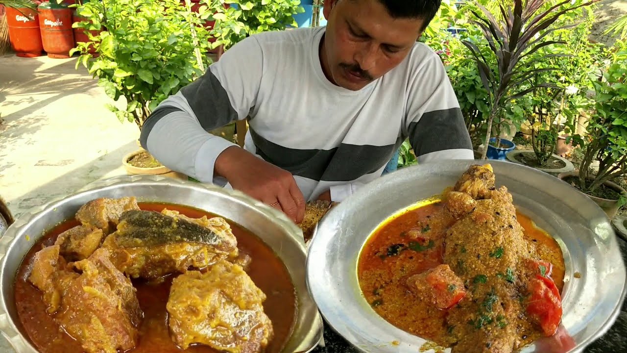 Manik dar ( Baba Taraknath ) Hotel e Mutton - Chicken - Bhola Mach ...