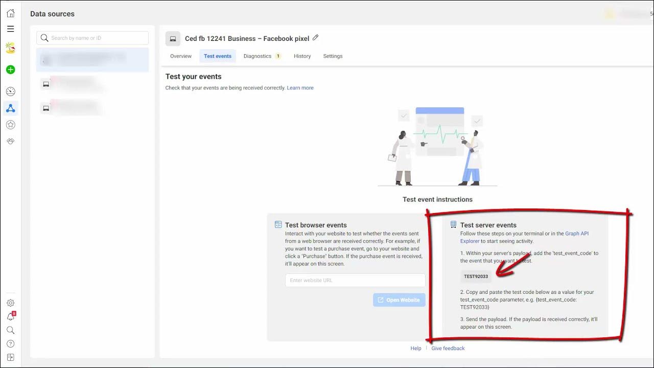 Facebook Conversions API - Get test event code for Facebook Conversions ...