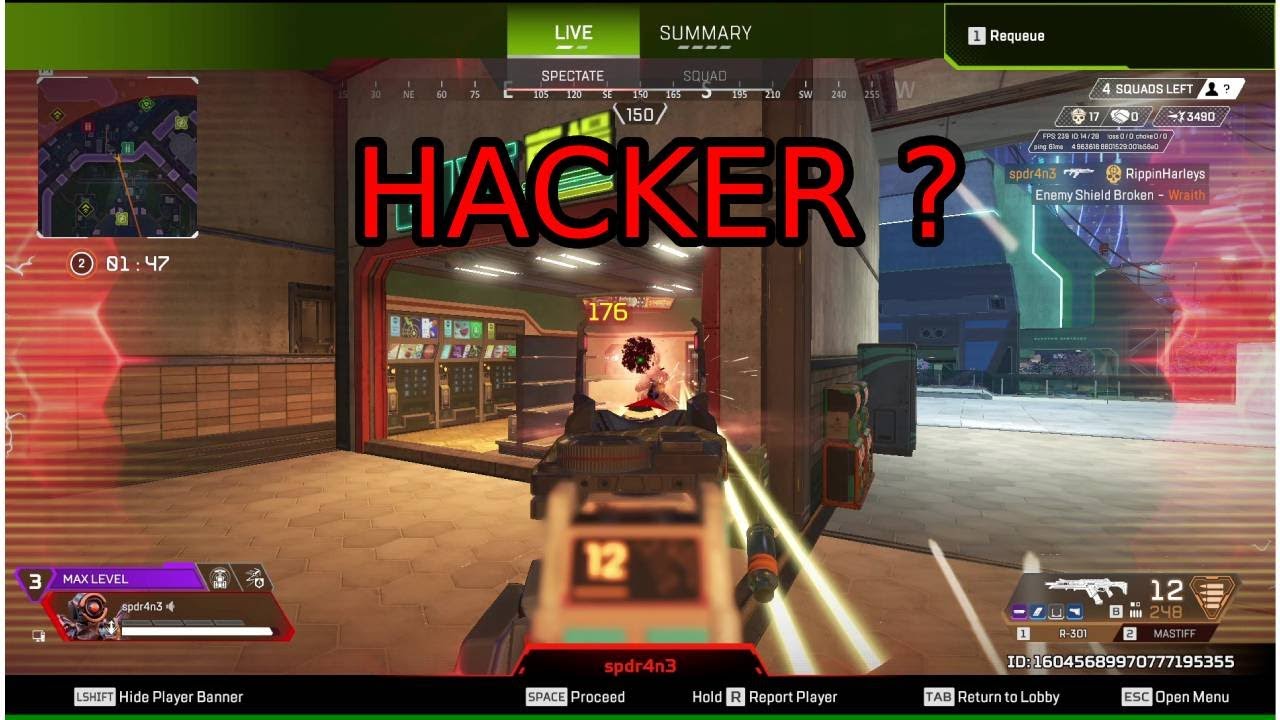 When you get a hacker in your game? | Apex Legends (he died in the end ...