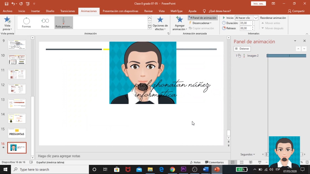 Panel de animación Power Point - YouTube