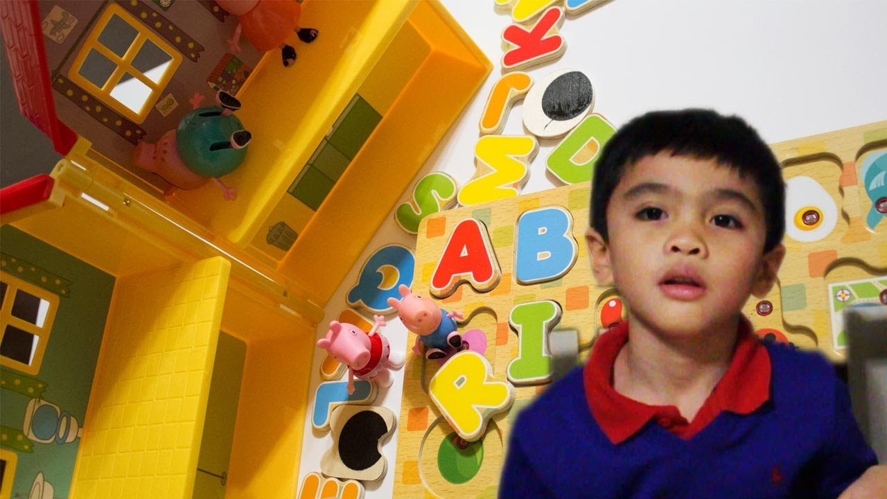 The ABC Puzzle and Peppa Pig House - YouTube