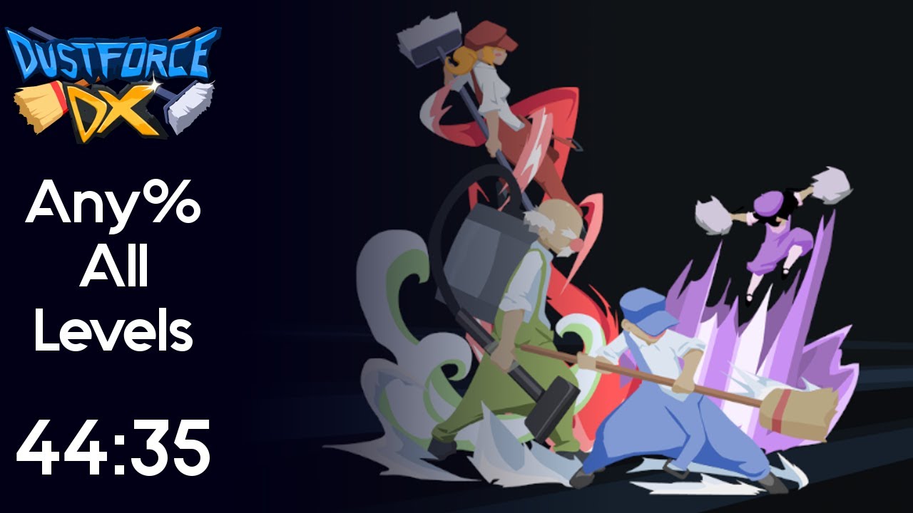 Dustforce DX - Any% All Levels Speedrun - 44:35 - YouTube