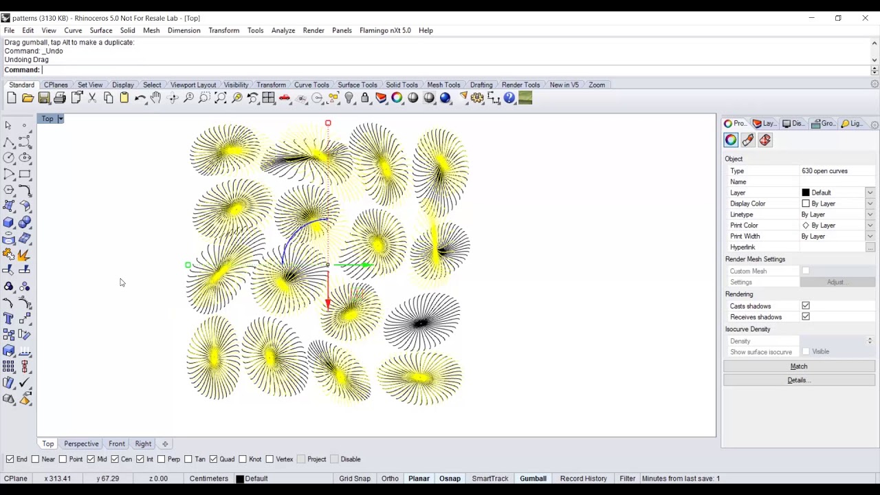 Rhino pattern generation - YouTube
