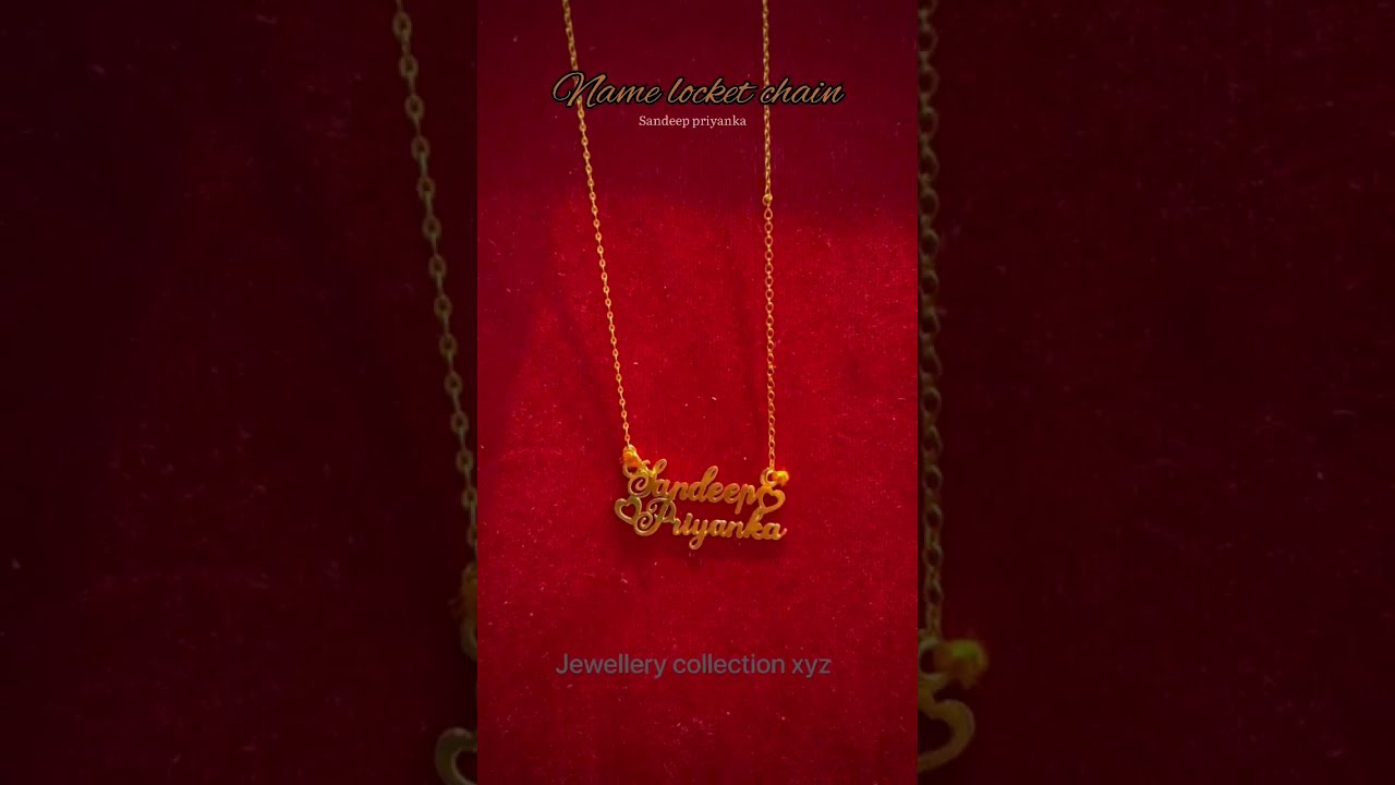 Sandeep Priyanka name locket name locket gold name locket shorts shortvideo youtubeshorts YouTube
