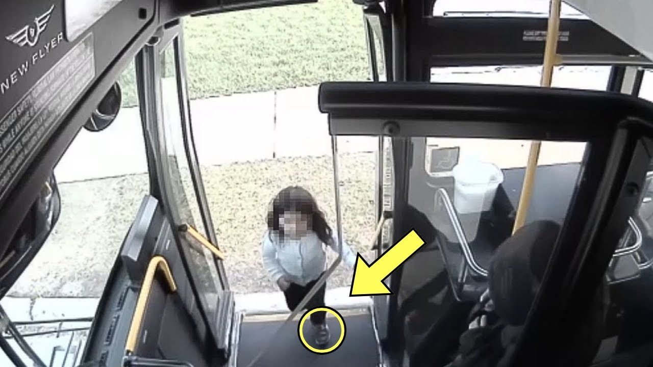 Bus Driver Makes Girl Take Off Shoes Before Boarding Bus Unaware Dad Is ...