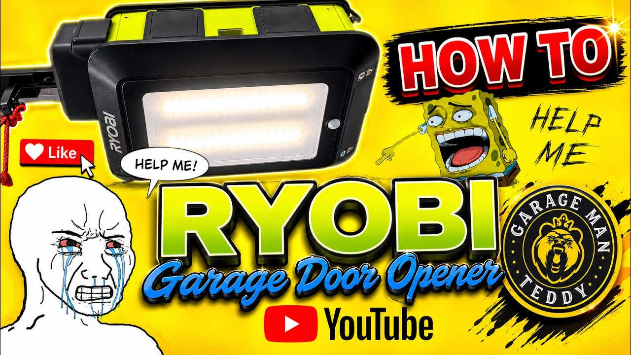 HOW TO- RYOBI GARAGE DOOR OPENER TROUBLESHOOT LIMITS AND SENSORS - YouTube