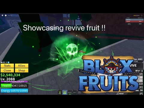 SHOWCASING NEW REVIVE FRUIT IN BLOX FRUITS | revive fruit | blox fruits ...
