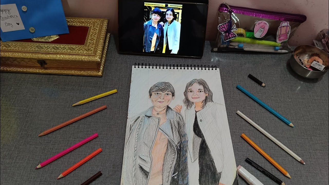 how to draw Aayu and Pihu from Aayu and Pihu show.... - YouTube