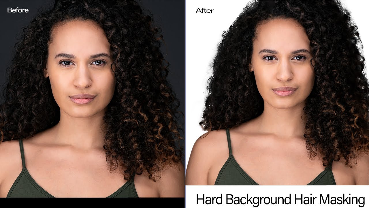How to remove Hair background perfectly using Refine edge - YouTube
