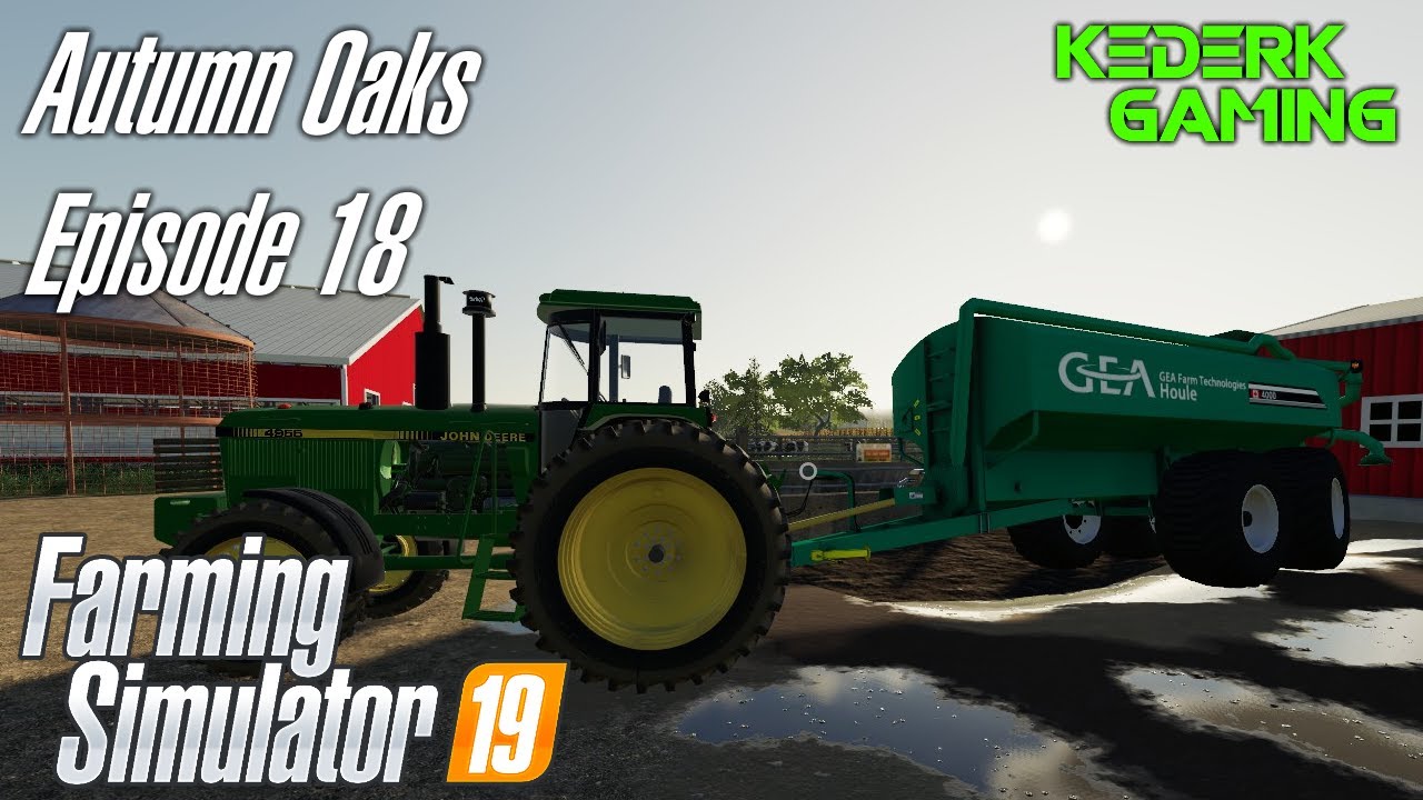 FS19 Timelapse - Autumn Oaks (Cows) #18 - Spreading slurry with GEA ...