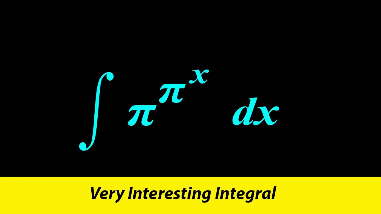 Integral of π^π^x - YouTube