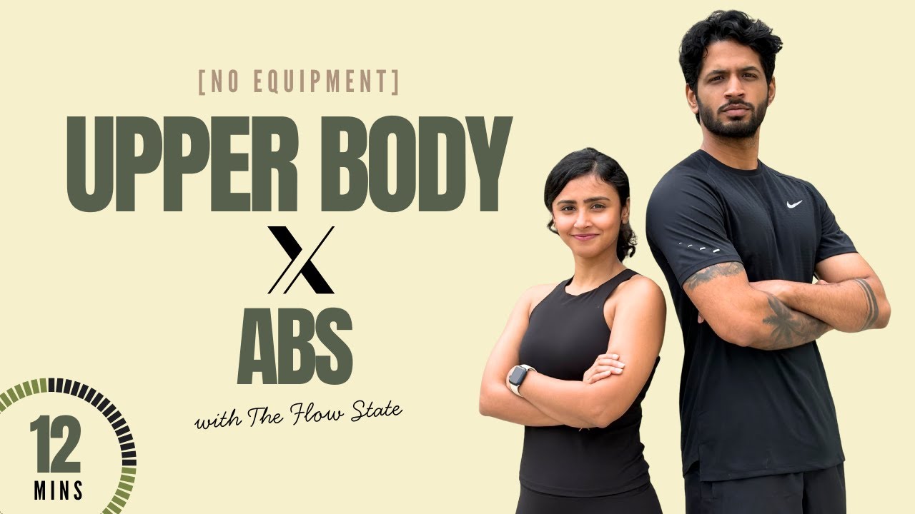 12-Min Upper Body and Abs Workout | Beginner & Intermediate Friendly ...