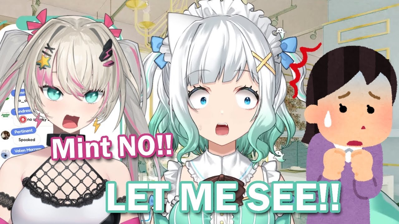 Mints Lowkey Stalker Moment 【maid Mint Fantome】 Youtube