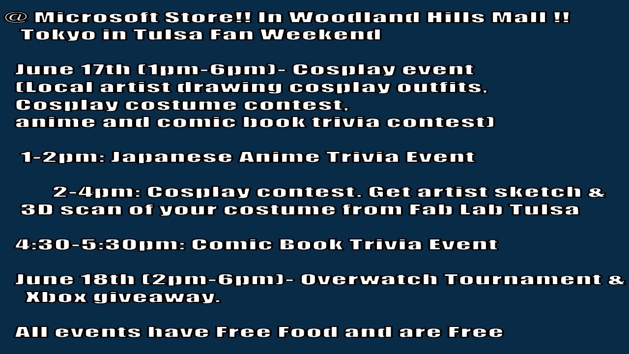 Gamers Over Night Live Stream @ Microsoft Store In Tulsa @ woodland ...